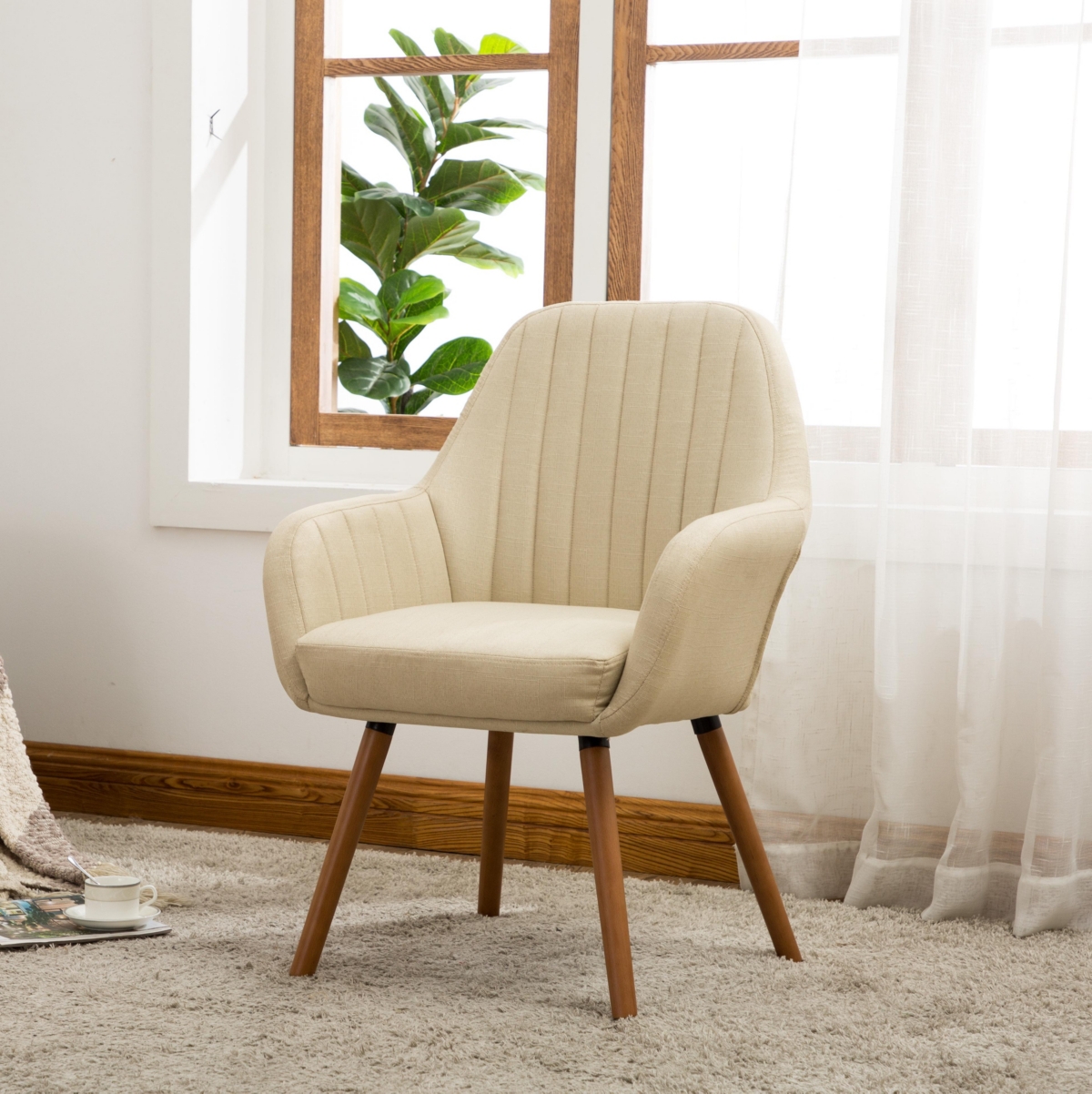 Click here for Streamdale Contemporary Fabric Accent Chair  Tan -... prices