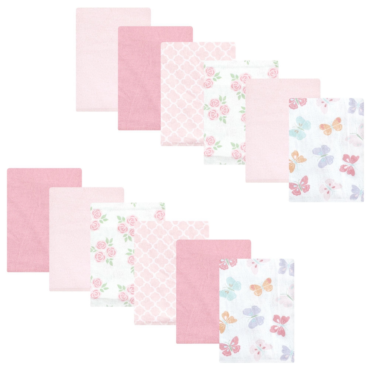 Click here for Hudson Baby Girls Cotton Flannel Burp Cloths Bundl... prices