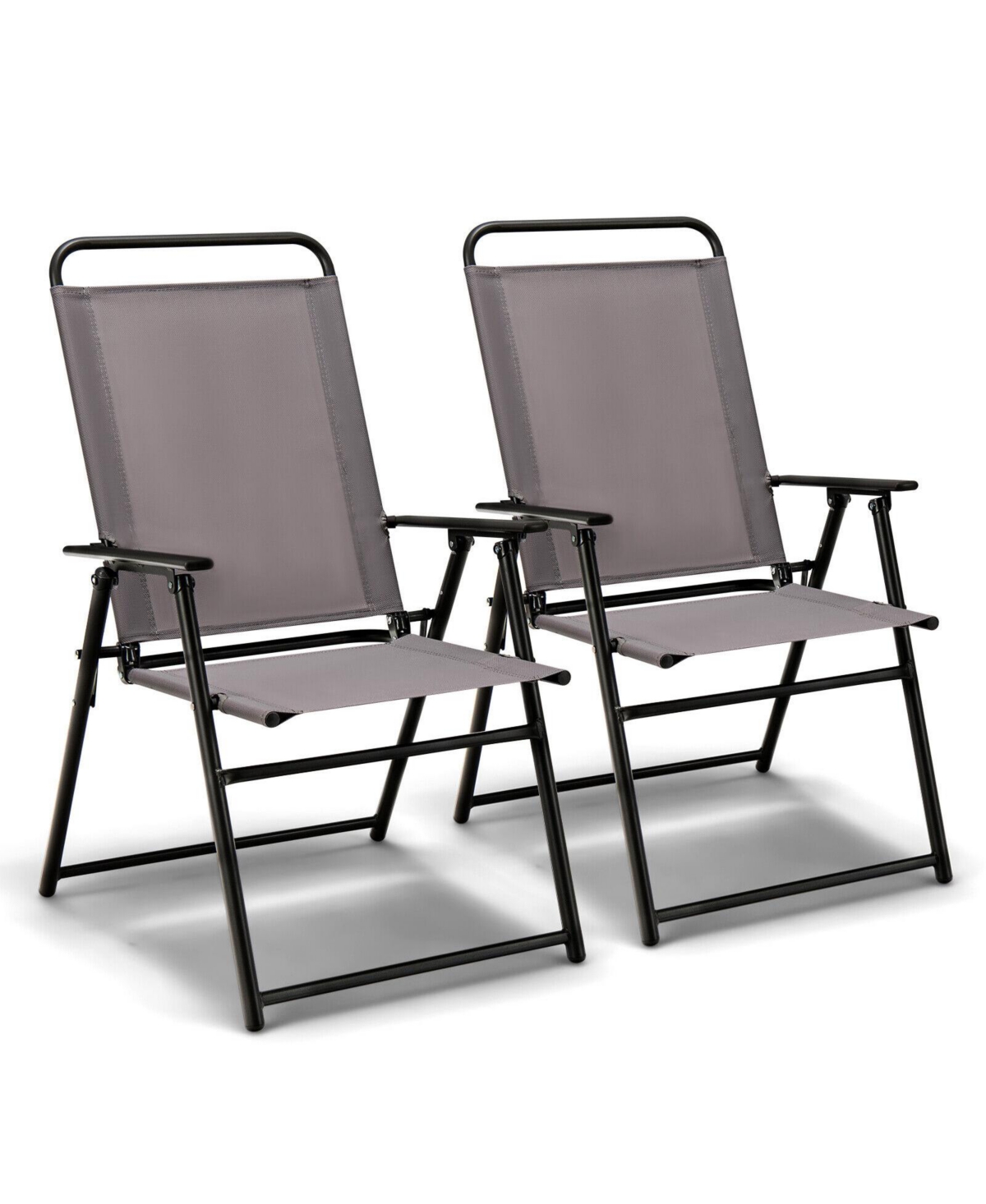 Click here for Slickblue Set of 2 Outdoor Folding Sling Chairs wi... prices