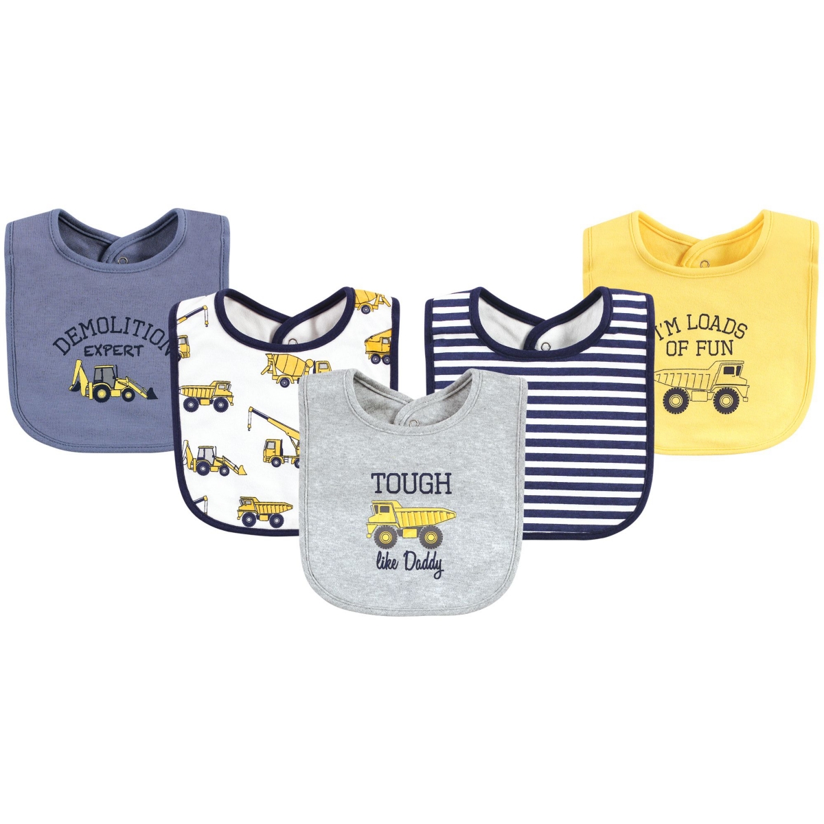 Click here for Hudson Baby Boys 5Pk of Soft Interlock Baby Bibs -... prices