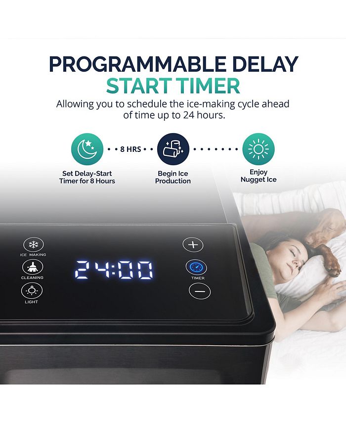 Luma Comfort Luma Nugget Countertop Ice Maker, 44 lbs in 24 hours ...