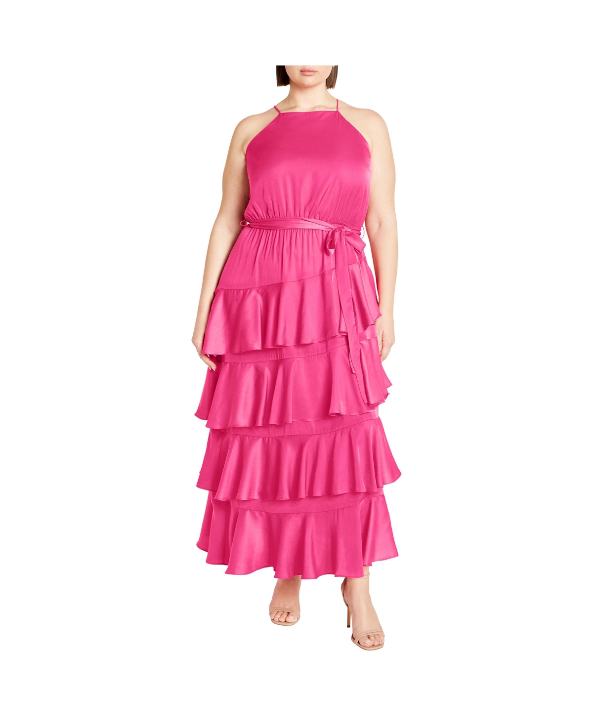 Click here for City Chic Womens Joelle Maxi Dress - Summer pink prices