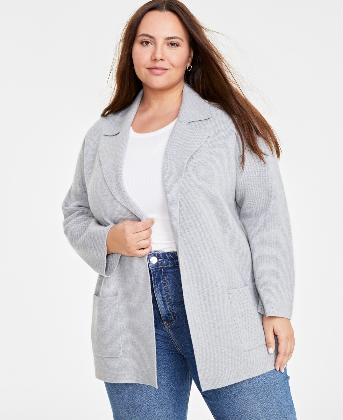 Click here for On 34th Plus Size Sweater Blazer  Created for Macy... prices