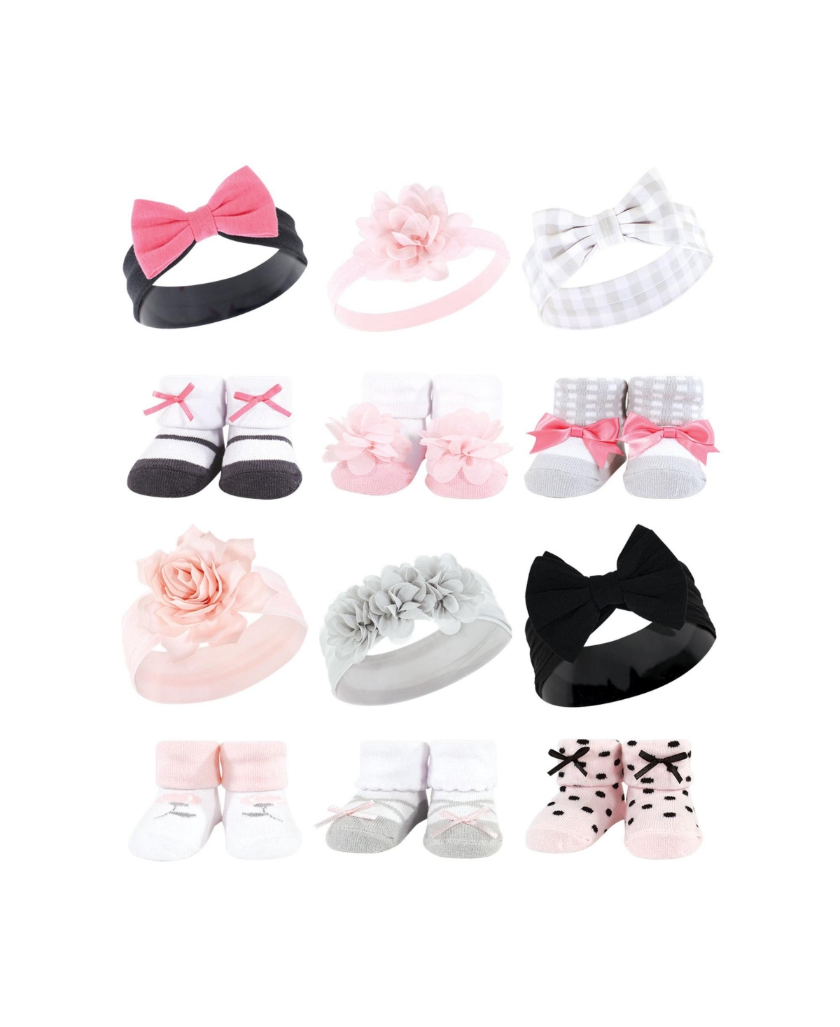 Click here for Hudson Baby Girls 12-Pack Headband & Socks Giftset... prices