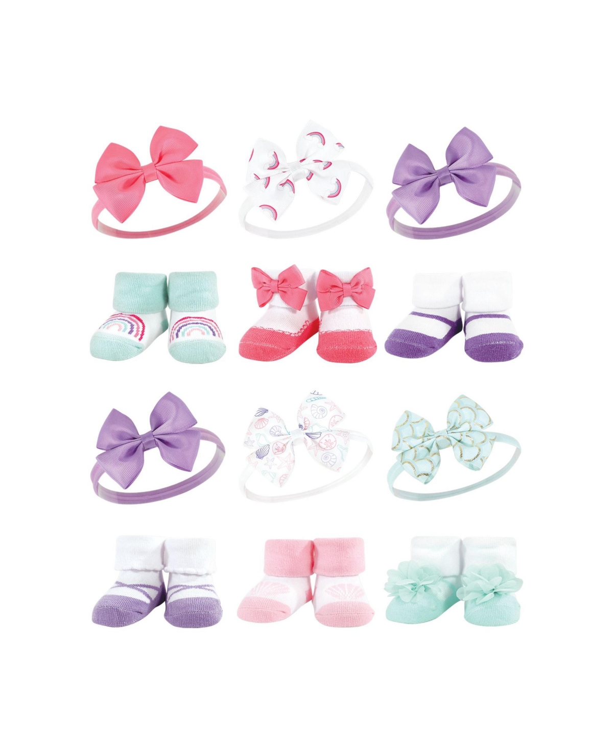 Click here for Hudson Baby Girls Soft Headband and Socks Giftset... prices