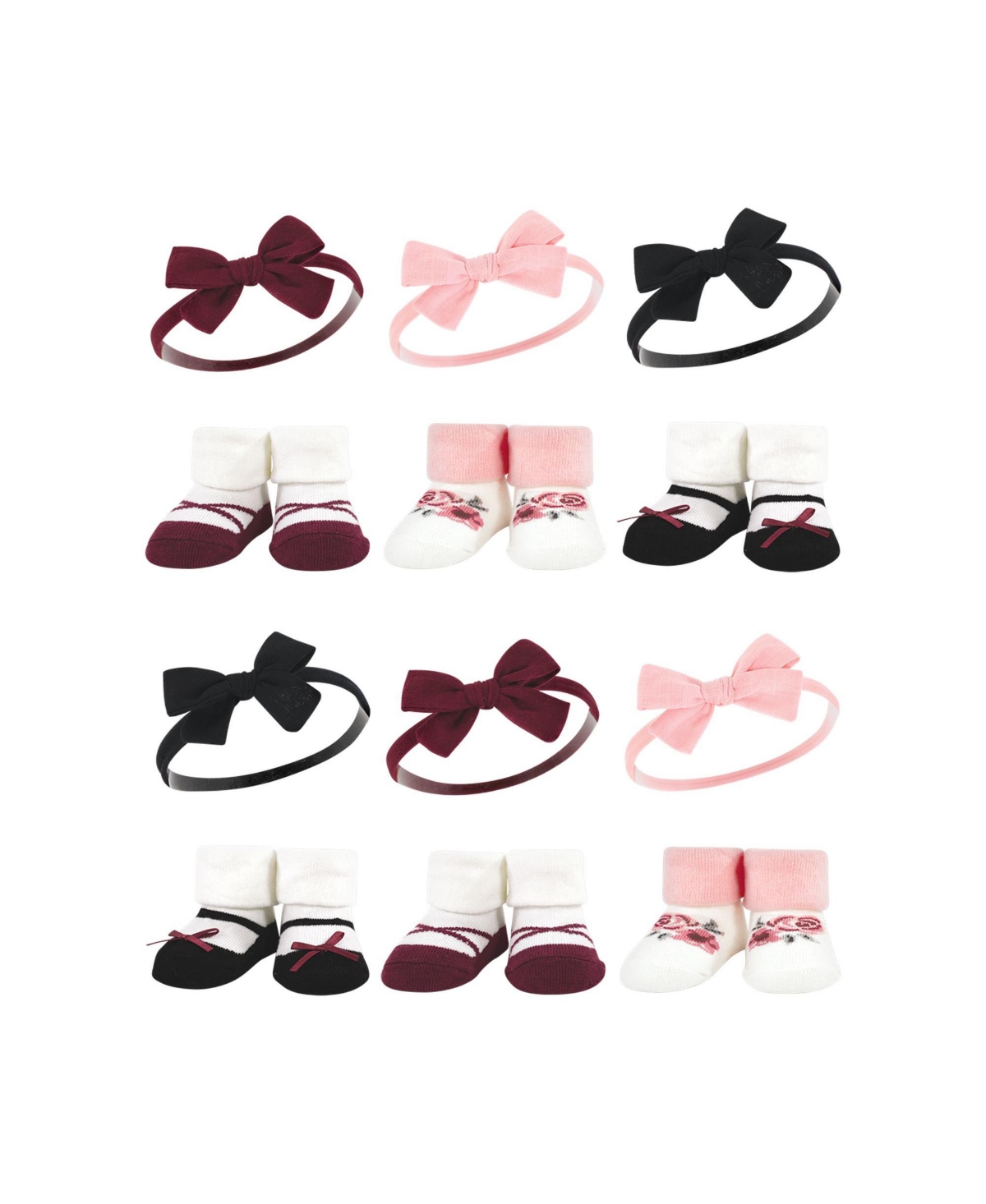 Click here for Hudson Baby Girls 12Pc Headband and Socks Giftset... prices