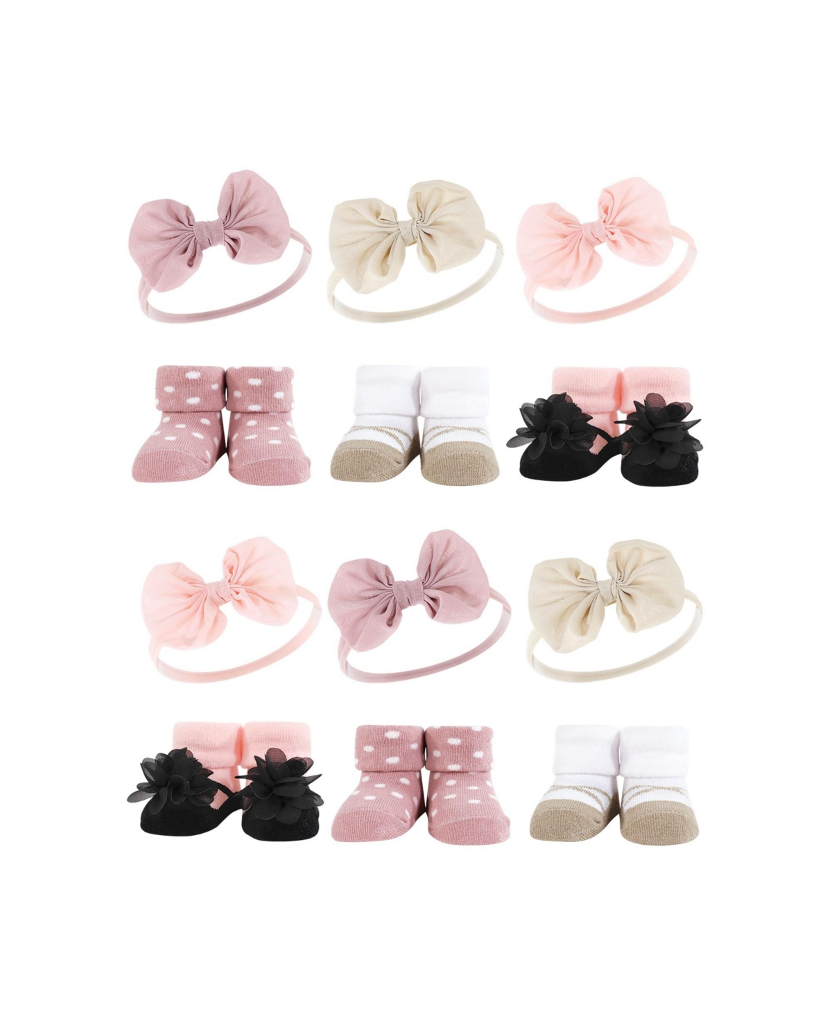 Click here for Hudson Baby Girls Soft Headband and Socks Giftset... prices