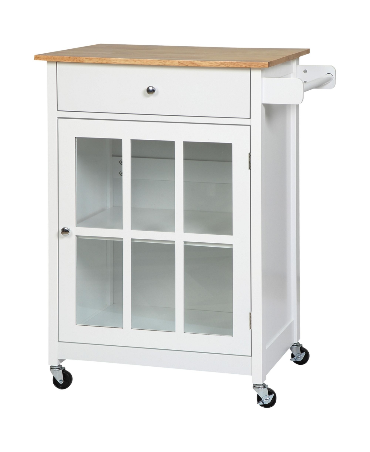 Click here for Homcom 27 Rolling Kitchen Island Cart Storage Cabi... prices