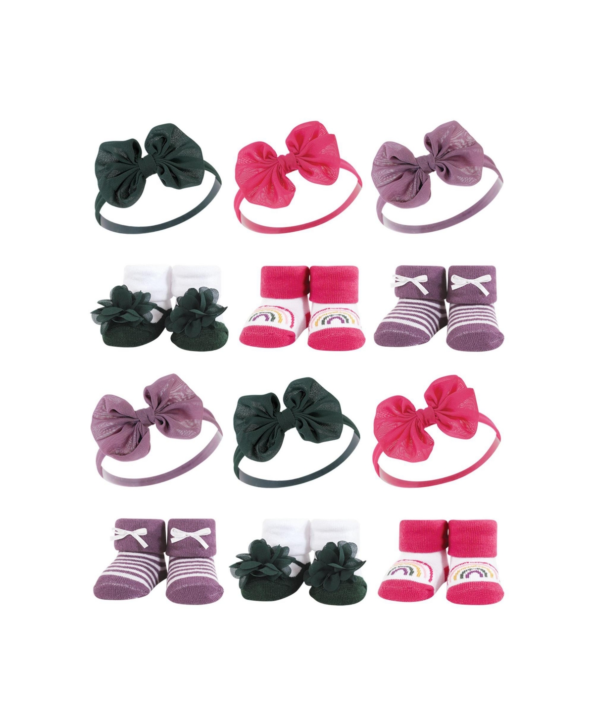 Click here for Hudson Baby Girls 12-Pack Headband & Socks Giftset... prices