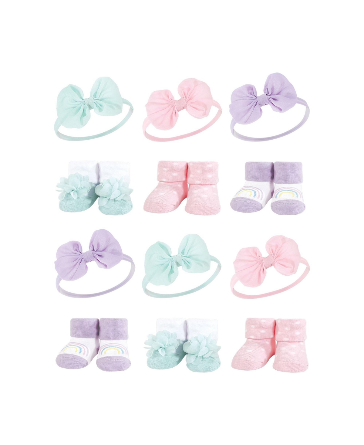 Click here for Hudson Baby Girls 12-Pack Headband & Socks Giftset... prices