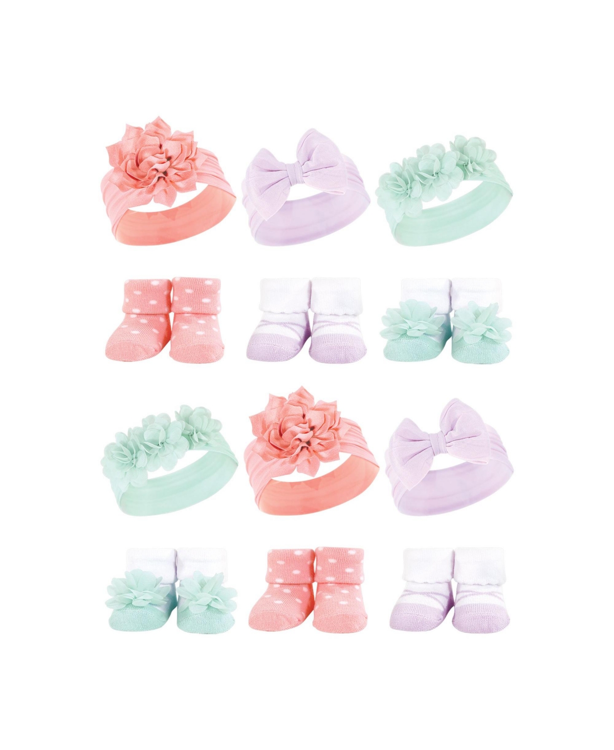 Click here for Hudson Baby Girls 12Pc Headband and Socks Giftset... prices