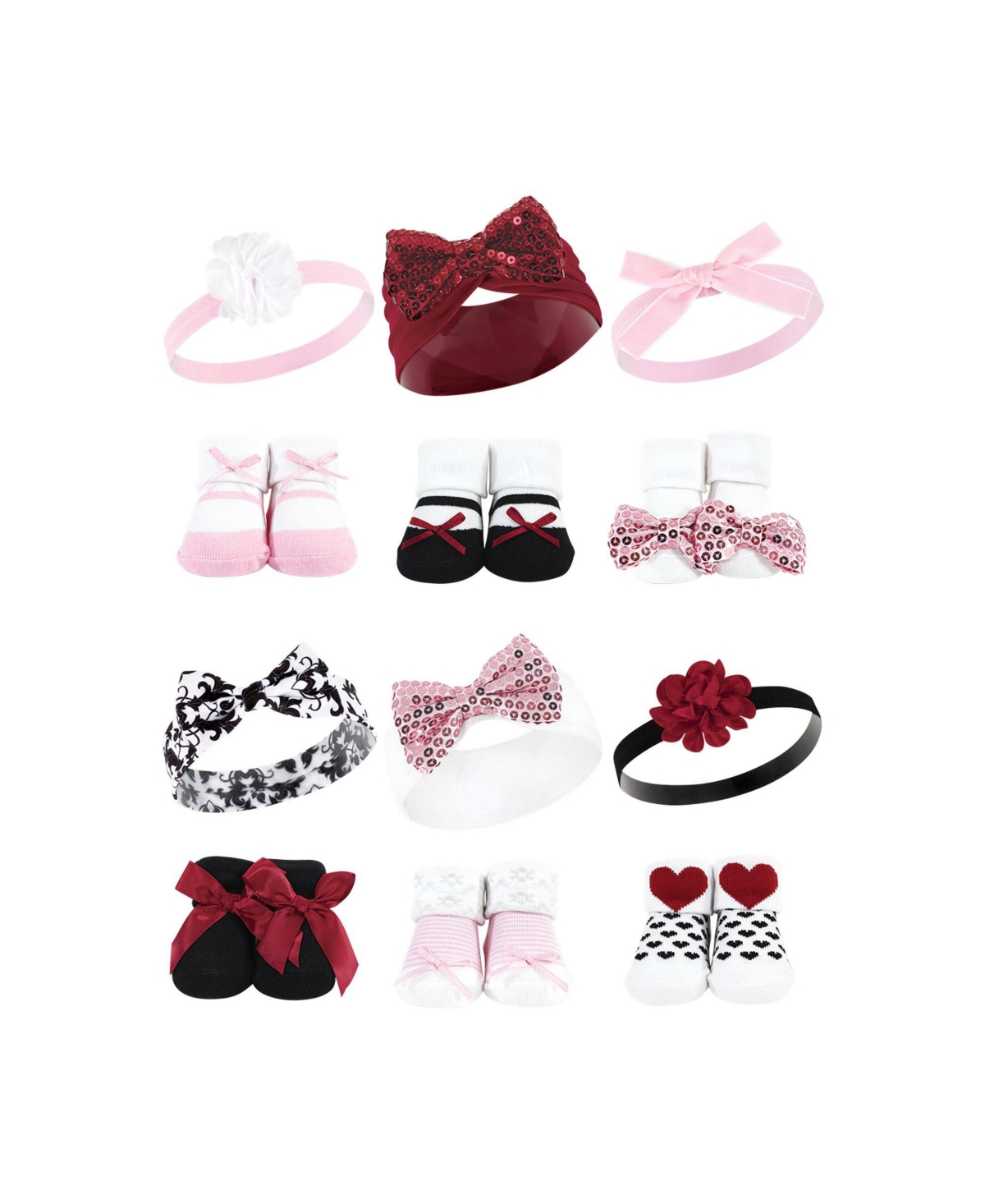 Click here for Hudson Baby Girls 12-Pack Headband & Socks Giftset... prices