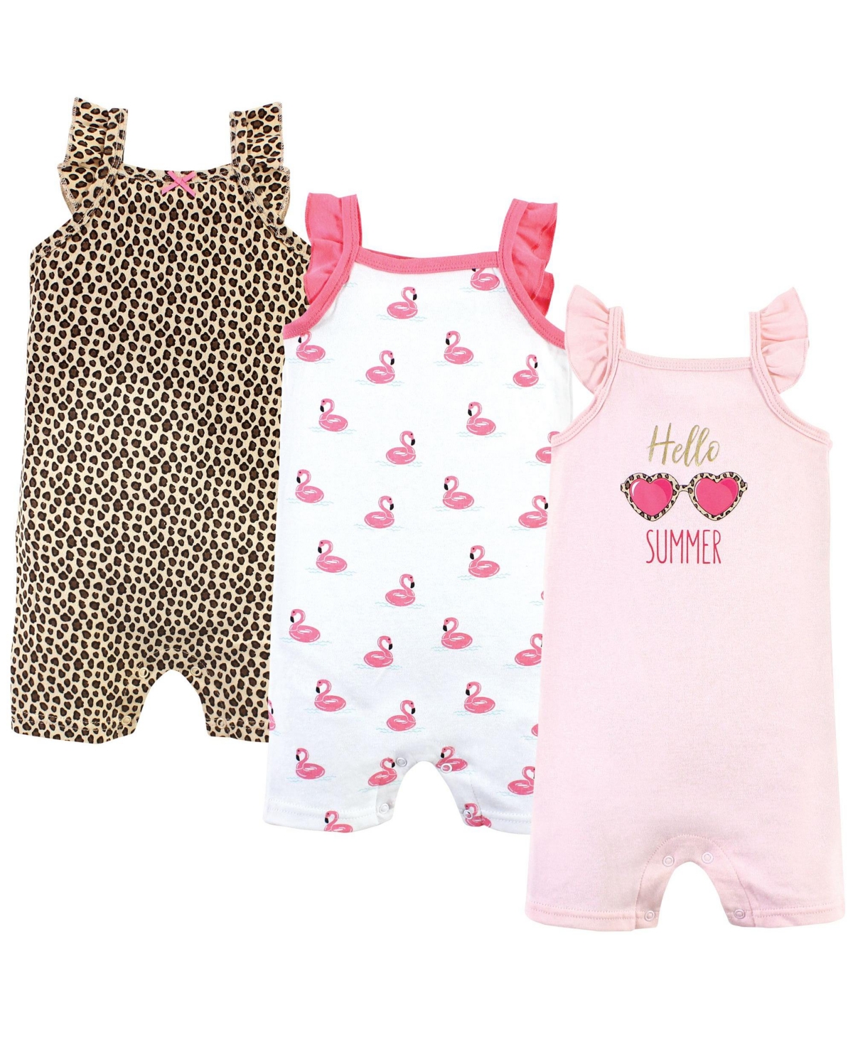 Click here for Hudson Baby Baby Girls Hudson Cotton Rompers - Hel... prices