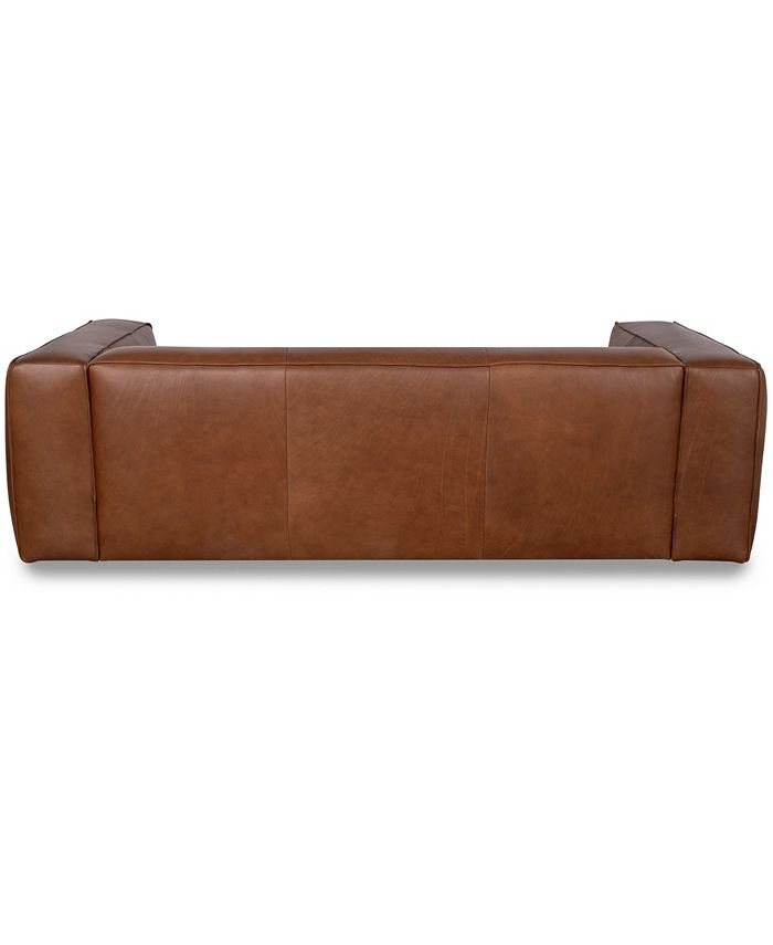RUTHERFORD HOME Amalfy 97" Leather Sofa - Macy's