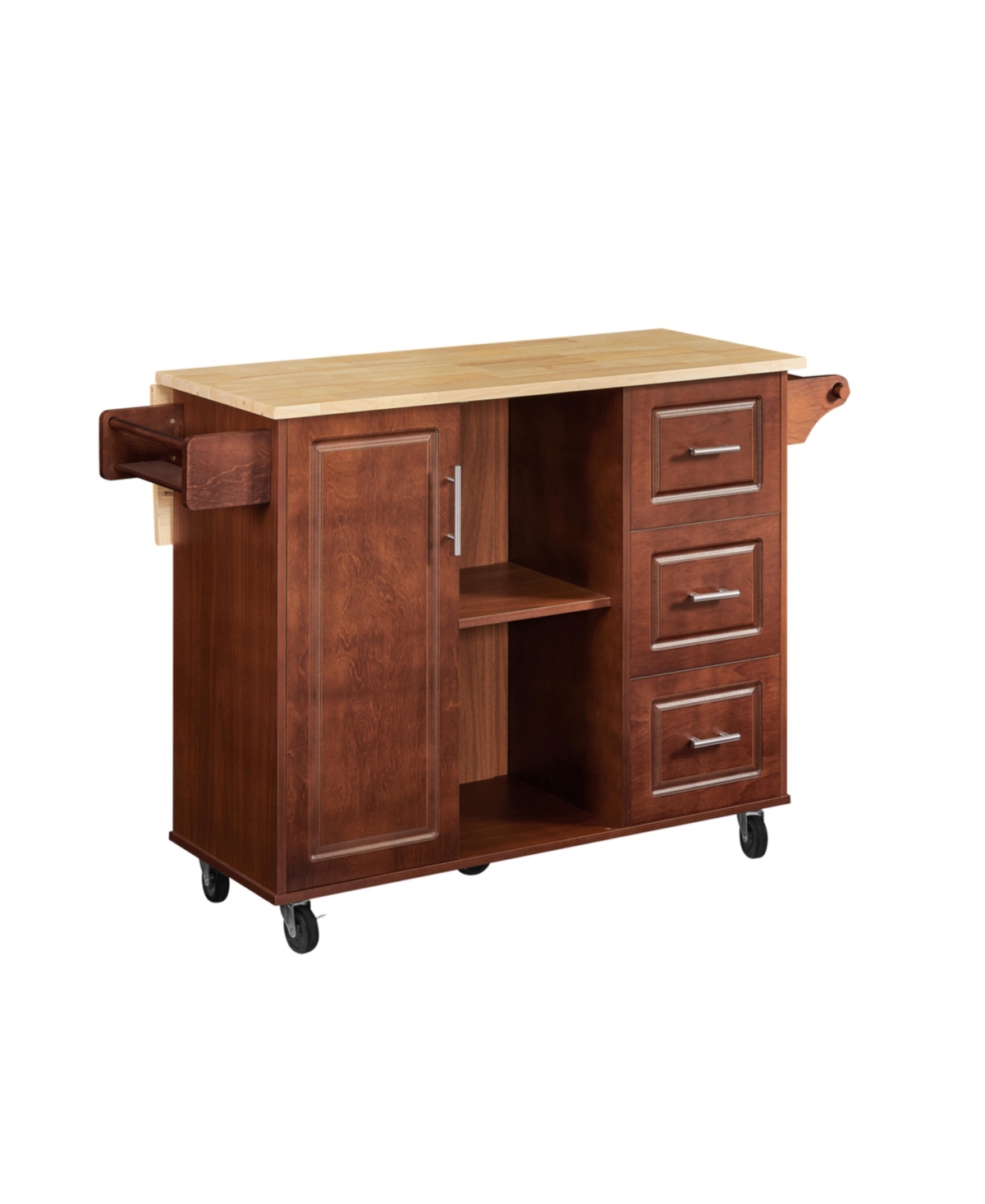Click here for Streamdale Mobile Kitchen Island Cart With 3 drawe... prices