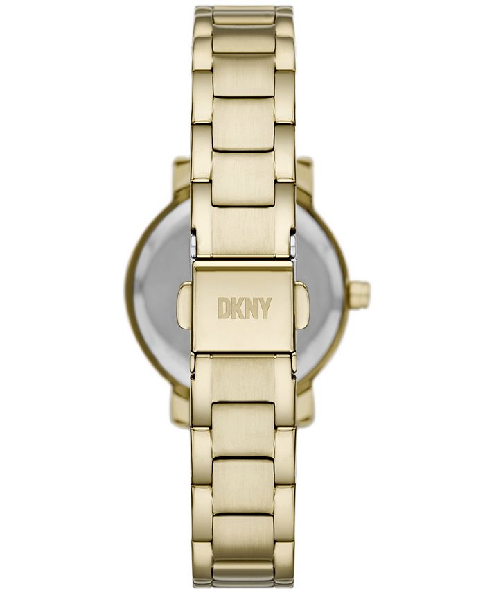 DKNY Women's Soho Three-Hand Gold-Tone Stainless Steel Watch 28mm - Macy's