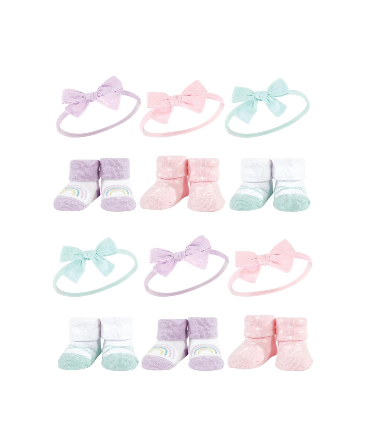 Click here for Hudson Baby Girls 12-Pack Headband & Socks Giftset... prices