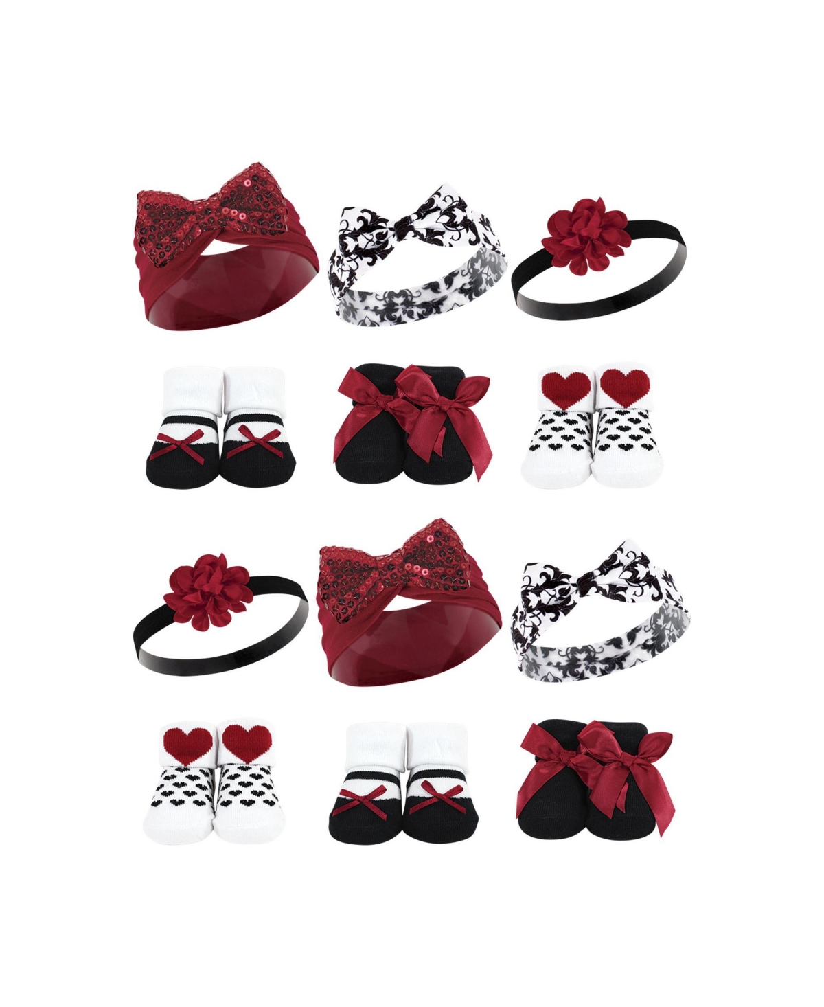 Click here for Hudson Baby Girls 12Pc Headband and Socks Giftset... prices