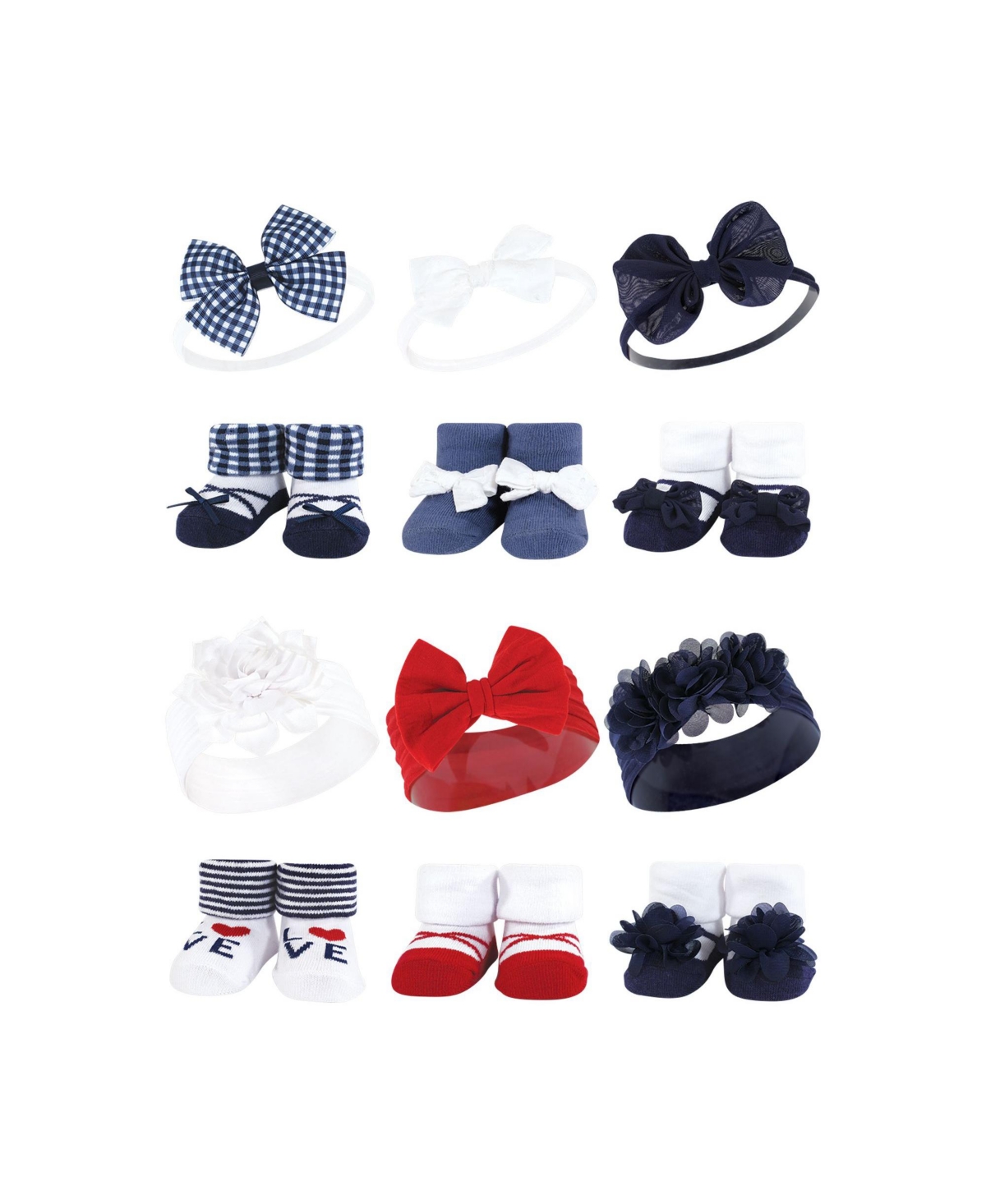 Click here for Hudson Baby Girls Soft Headband and Socks Giftset... prices