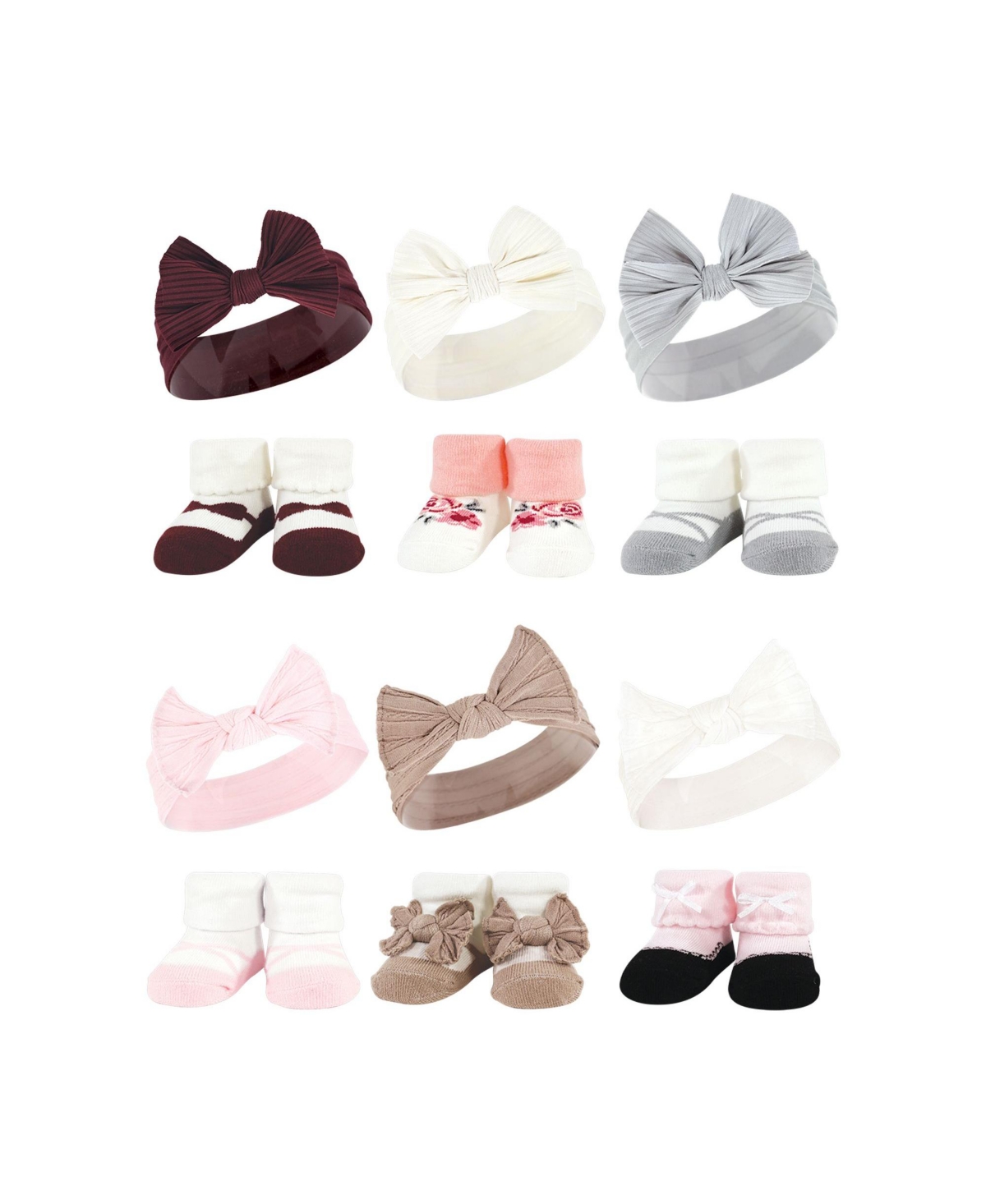 Click here for Hudson Baby Girls 12-Pack Headband & Socks Giftset... prices
