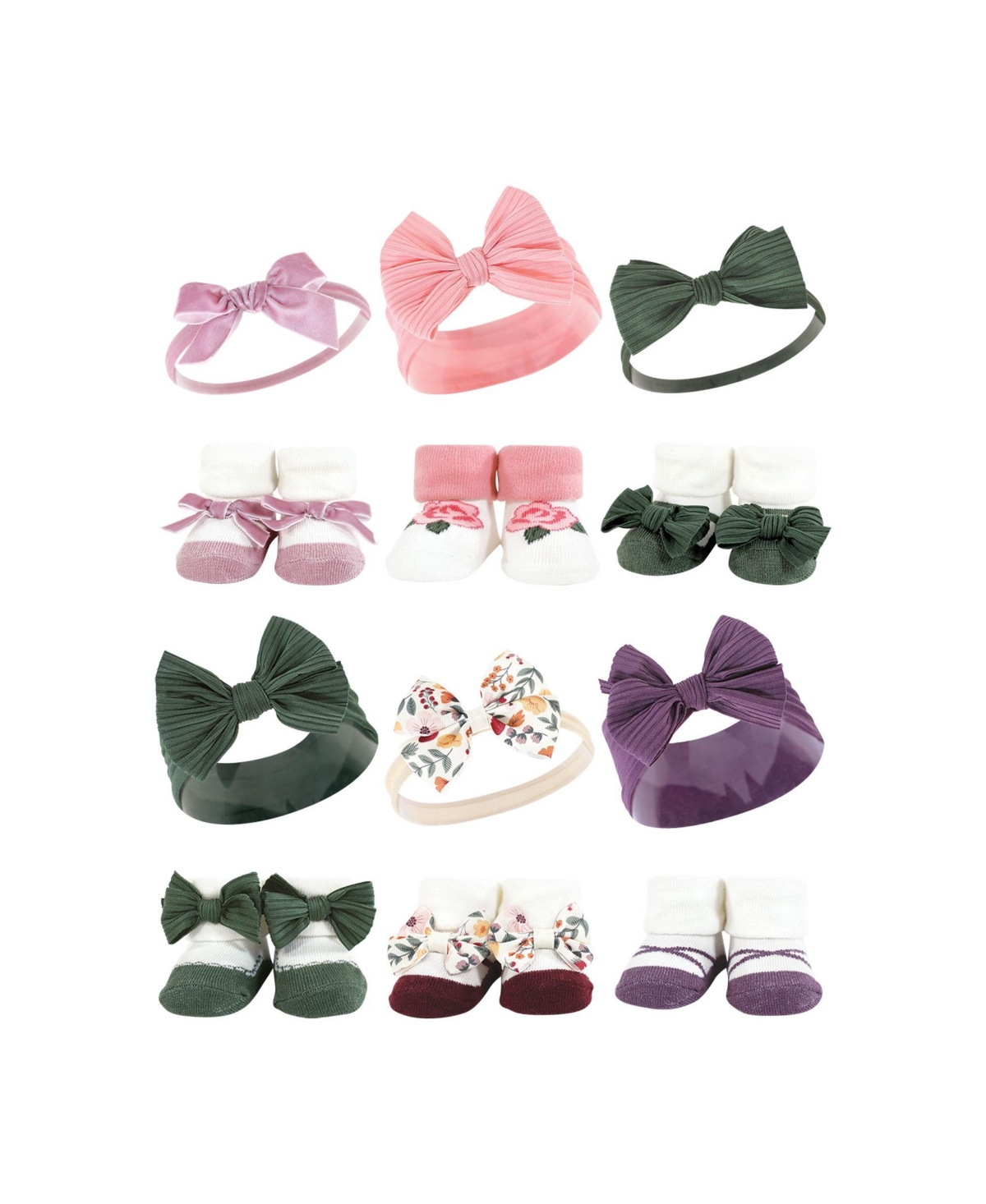 Click here for Hudson Baby Girls Soft Headband and Socks Giftset... prices