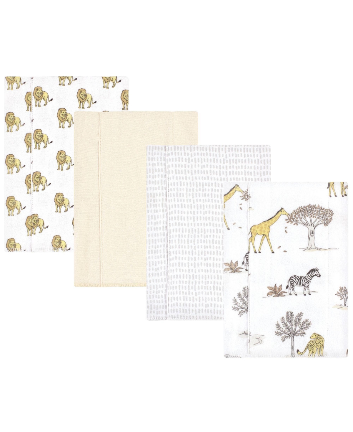 Click here for Hudson Baby Unisex Gentle 4-Pack Cotton-Poly Flann... prices