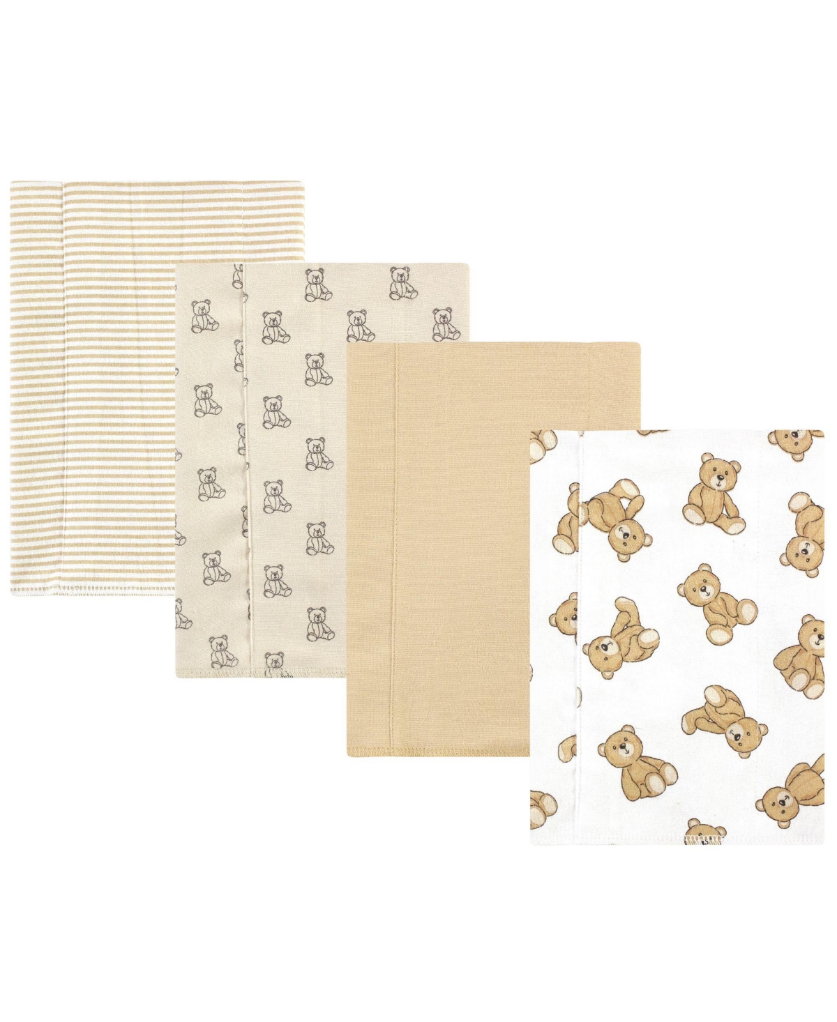 Click here for Hudson Baby Unisex Gentle 4-Pack Cotton-Poly Flann... prices