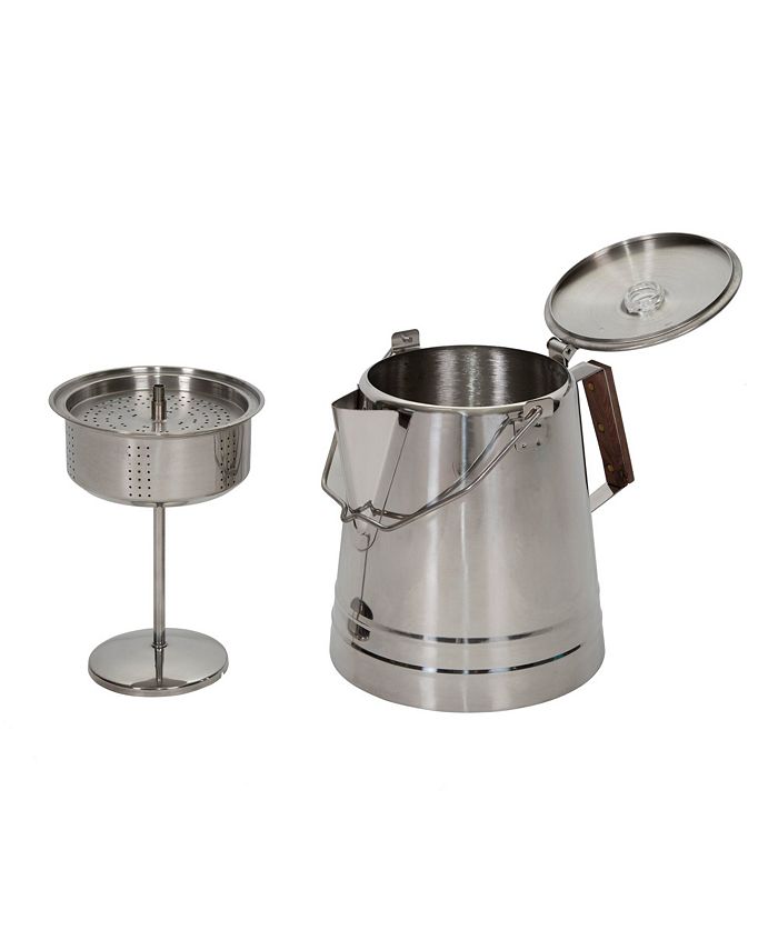 Stansport Stainless Steel Percolator Coffee Pot 28 Cups - Macy's