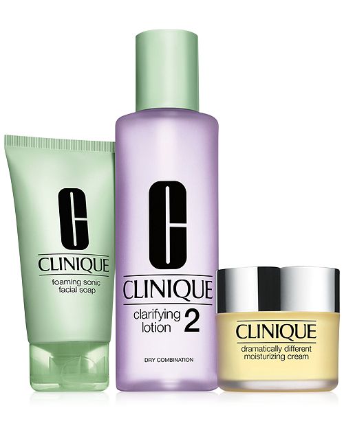 Clinique 3-Step Skin Care System for All Skin Types - Clinique - Beauty ...