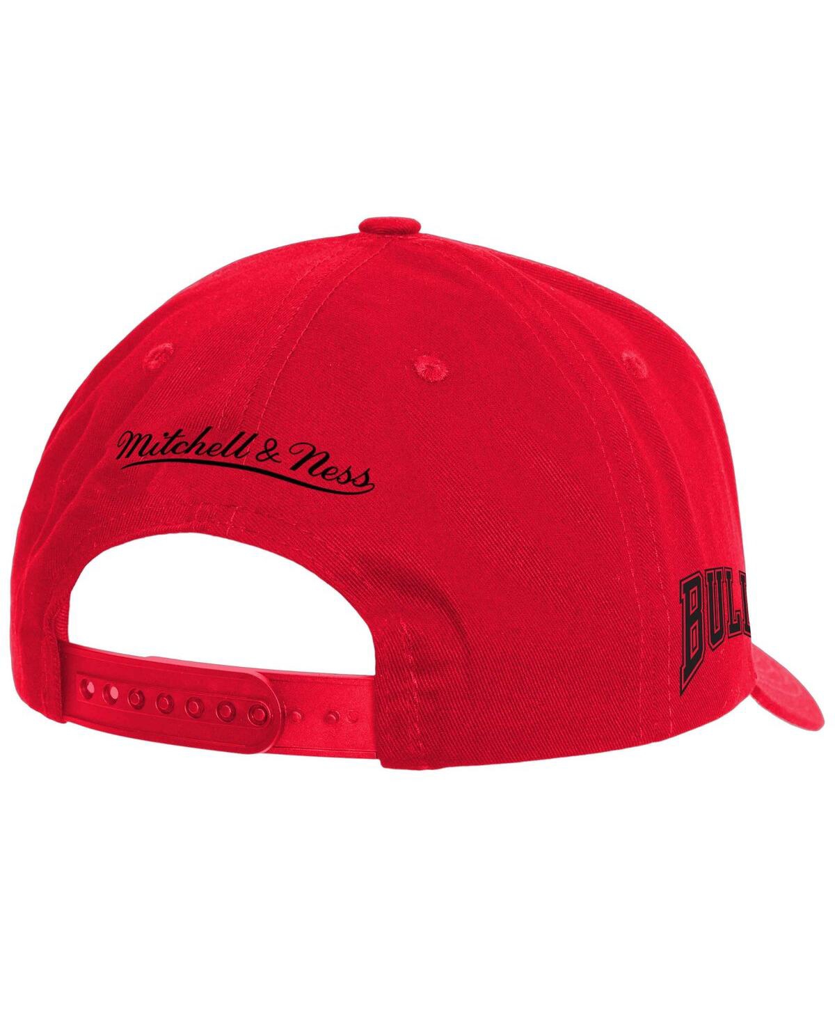Mitchell & Ness Men's Red Chicago Bulls Fire Red Pro Crown Snapback Hat ...