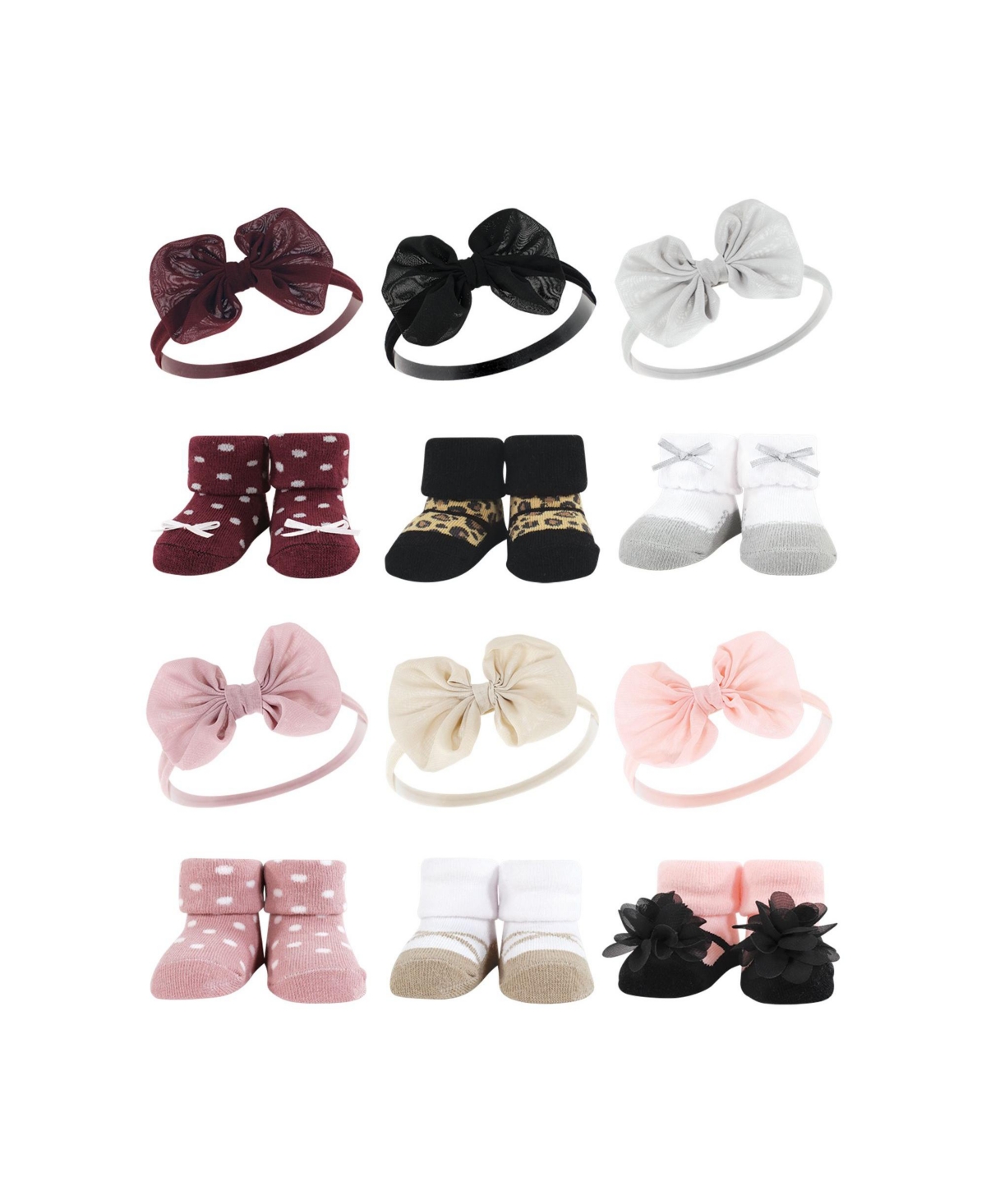 Click here for Hudson Baby Girls 12Pc Headband and Socks Giftset... prices