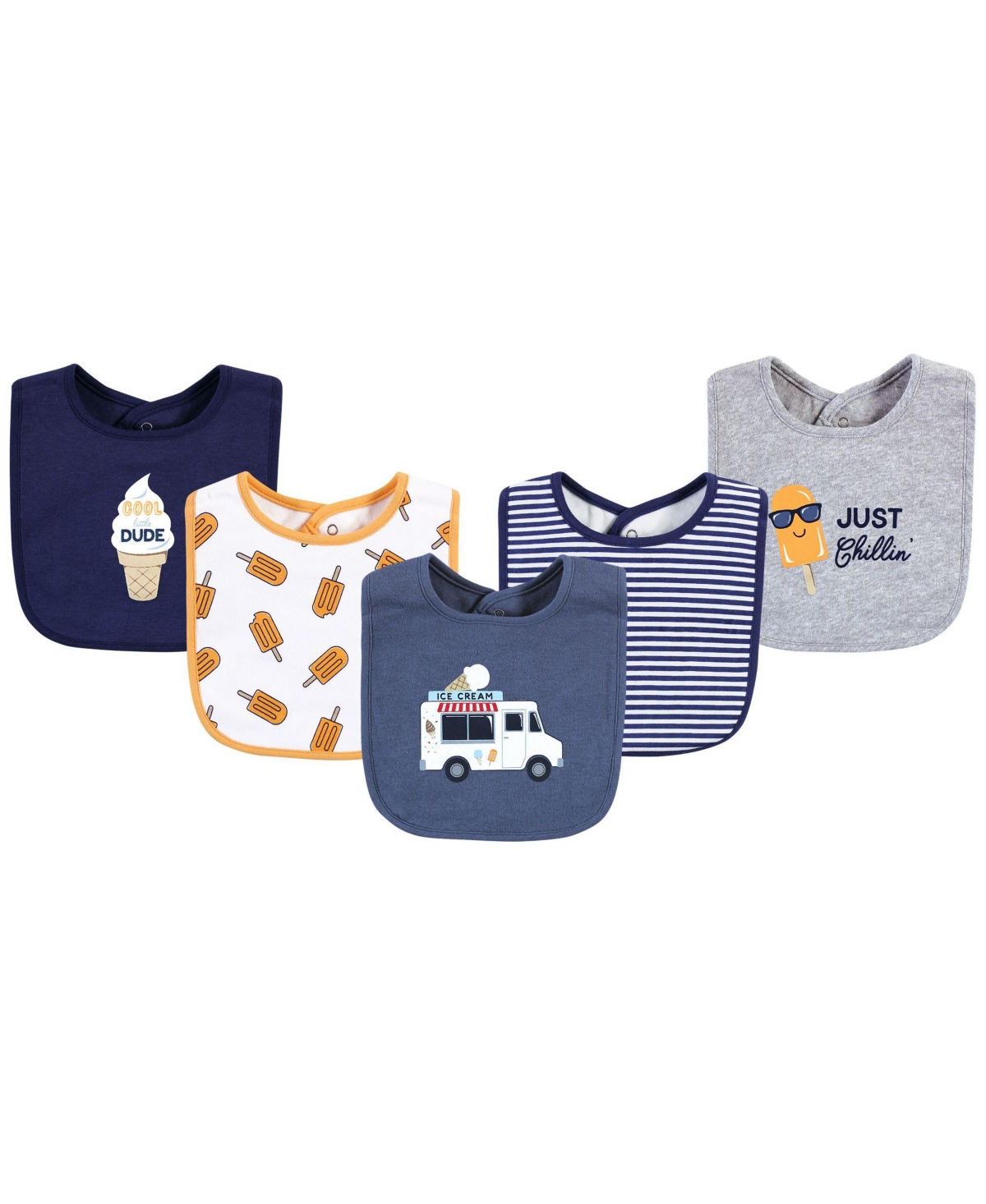 Click here for Hudson Baby Boys 5Pk of Soft Interlock Baby Bibs -... prices