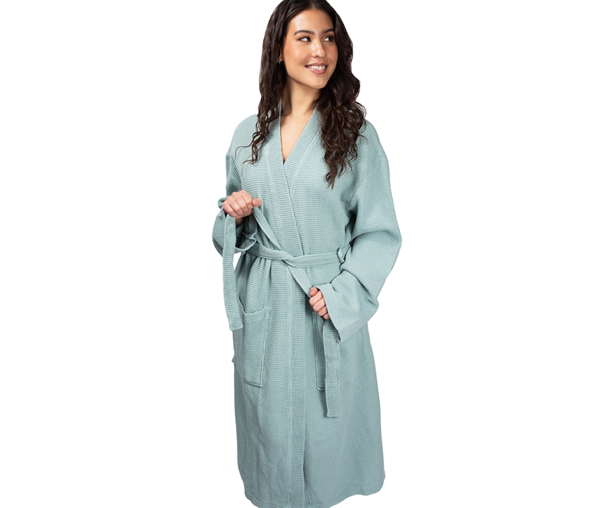 Click here for Cariloha Waffle Knit Bath Robe | Tahitian Breeze |... prices
