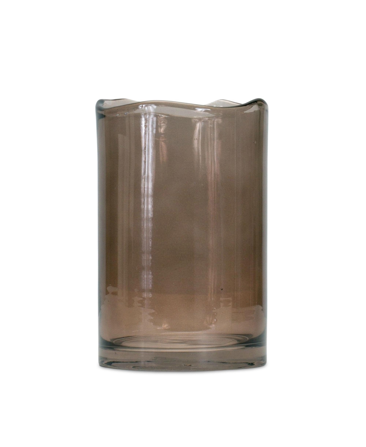 Click here for Slickblue Wavy Glass Decorative Vase Elegant Home... prices