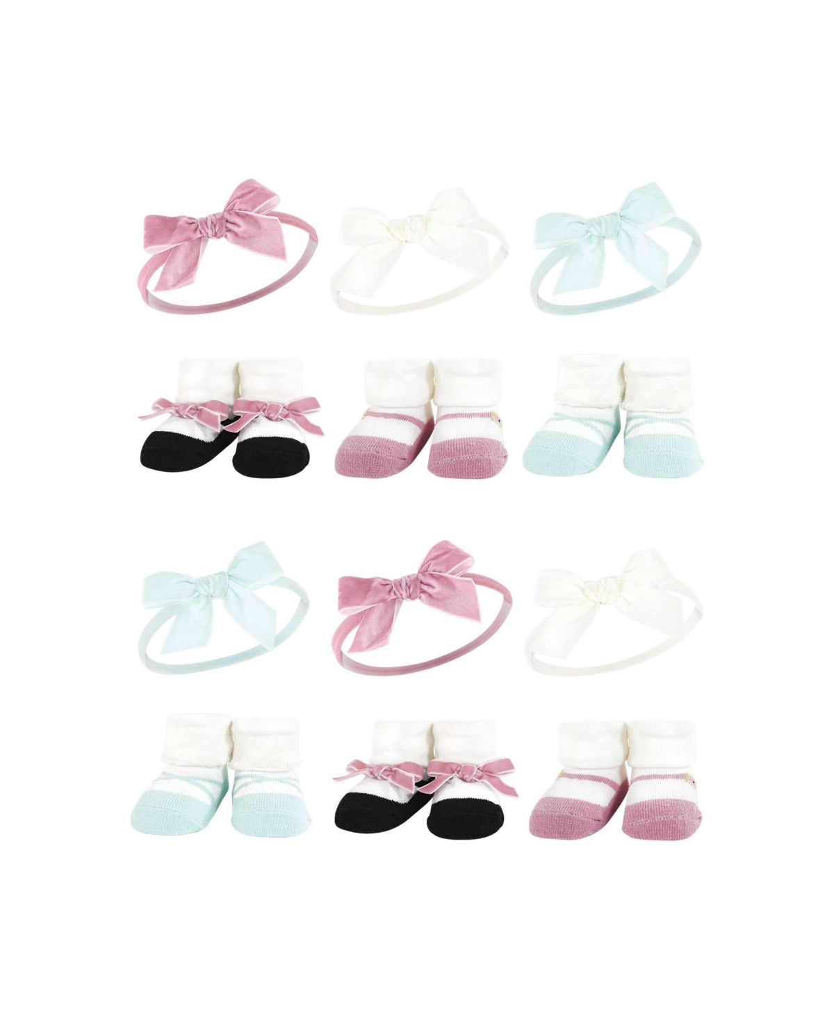 Click here for Hudson Baby Girls 12-Pack Headband & Socks Giftset... prices