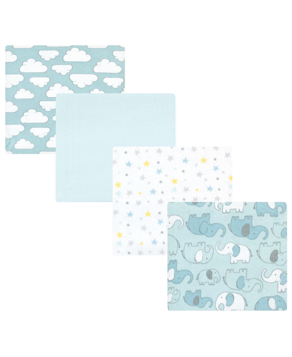 Click here for Hudson Baby Boys Soft 4 Piece Cotton-Poly Flannel... prices