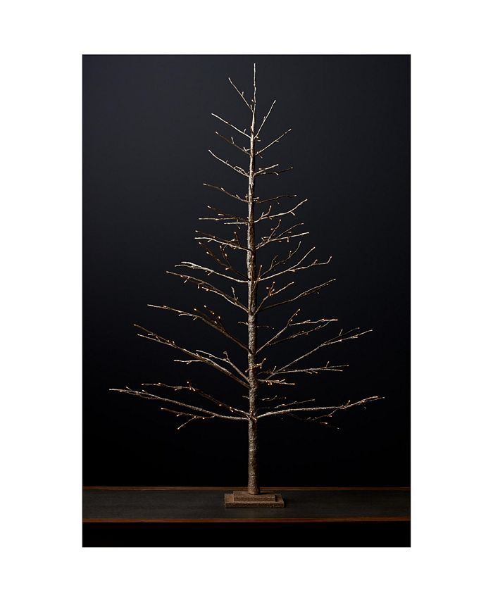 Slickblue LED Lighted Gold Twig Tree For Christmas - Macy's