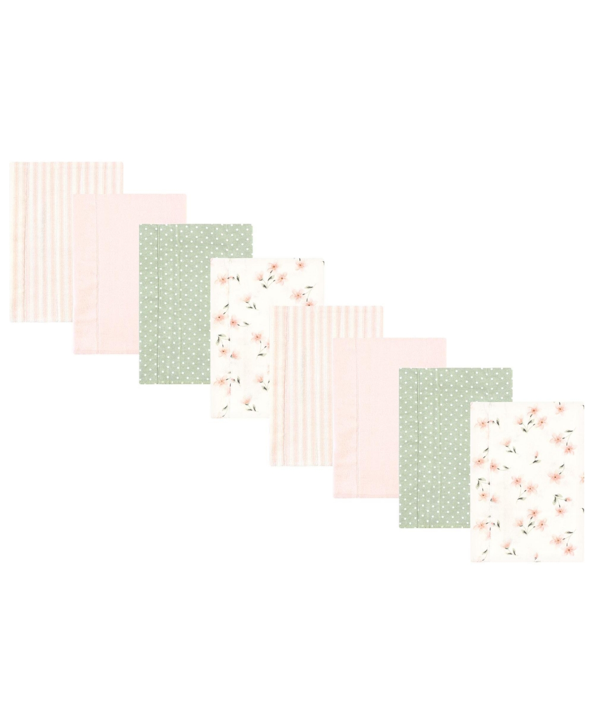 Click here for Hudson Baby Girls Flannel Burp Cloths - Pink daint... prices