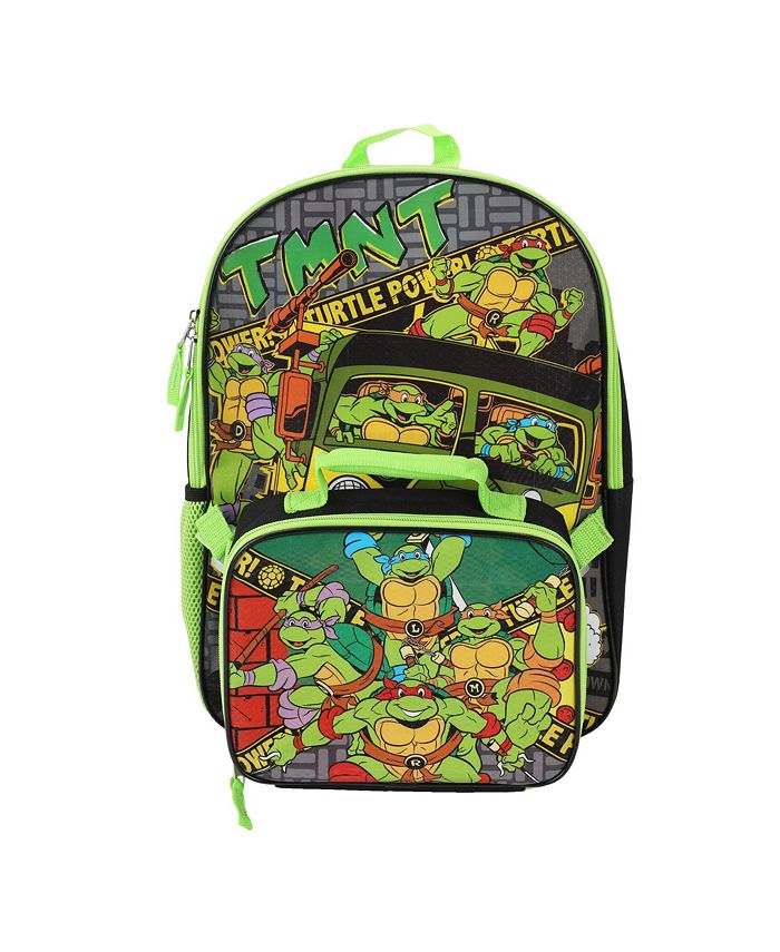 TEENAGE MUTANT NINJA TURTLES 16" (TMNT) 2-Piece Backpack & Lunchbox Set ...