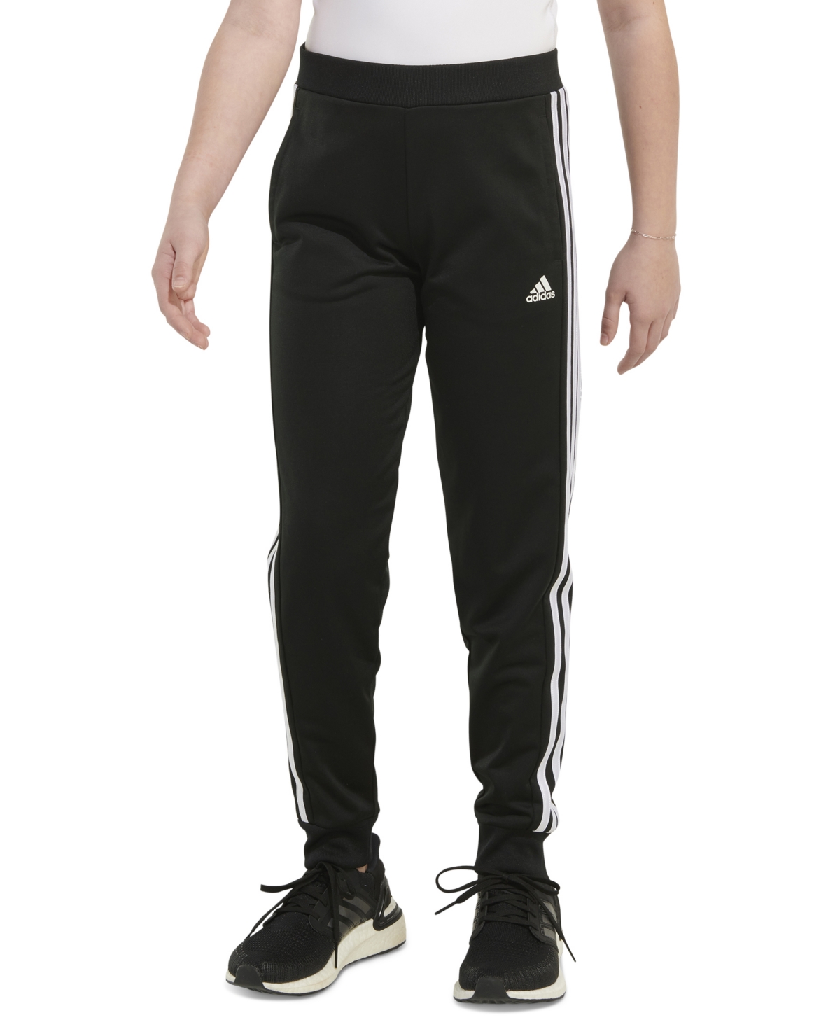 adidas Big Girls Tricot Jogger - Black
