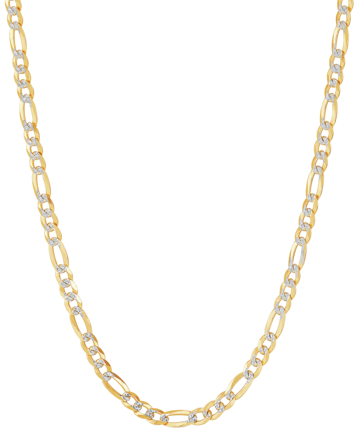 Click here for Figaro Link Two-Tone 18 Chain Necklace in Sterling... prices