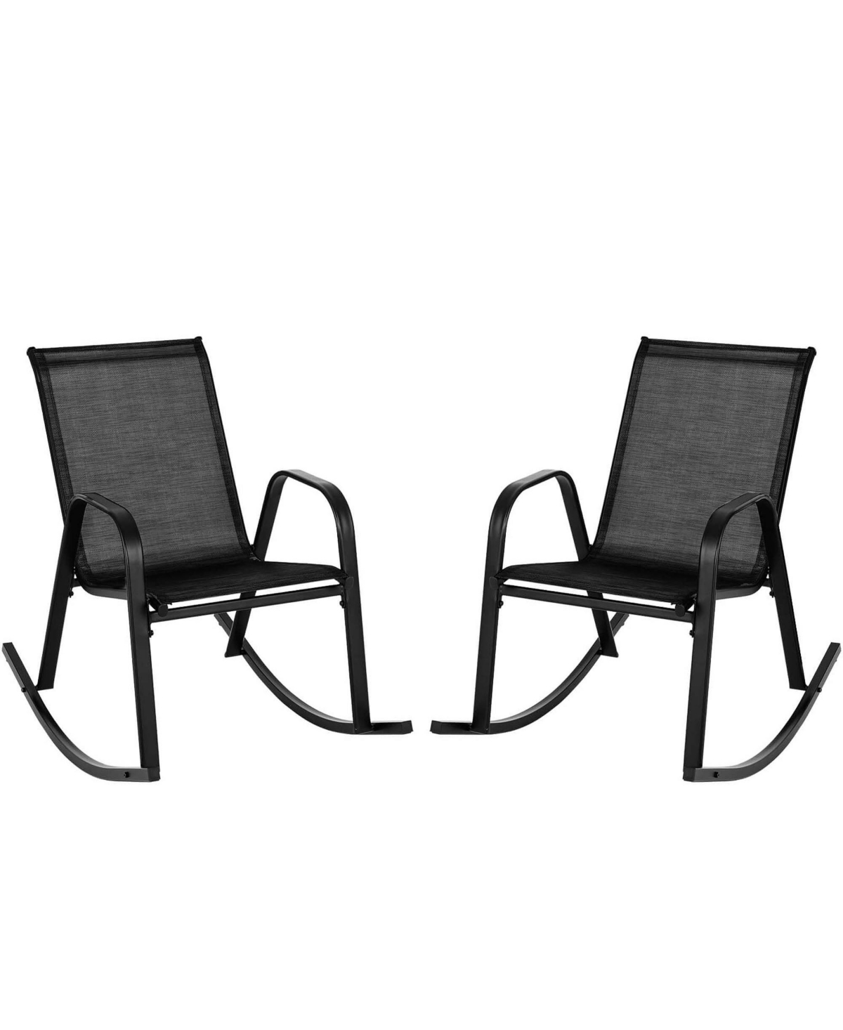 Click here for 2 Pce Patio Rocking Chair Heavy-Duty Metal Rocker... prices