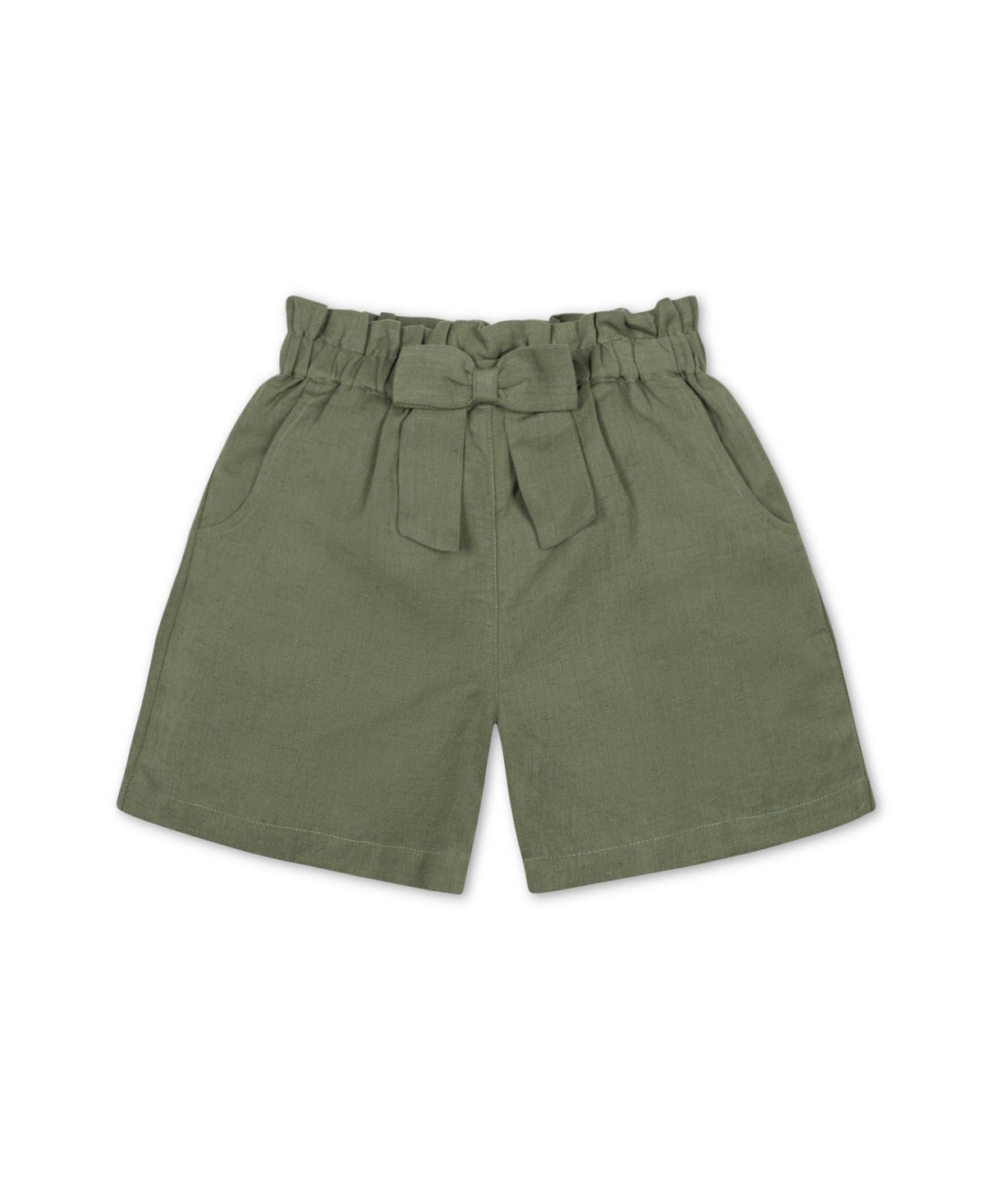 Click here for Hope & Henry Girls Pull-On Cinched Waist Linen Sho... prices