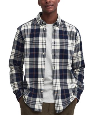 Barbour Men's Edgar Tailored-Fit Highland Check Button-Down Shirt - Macy's