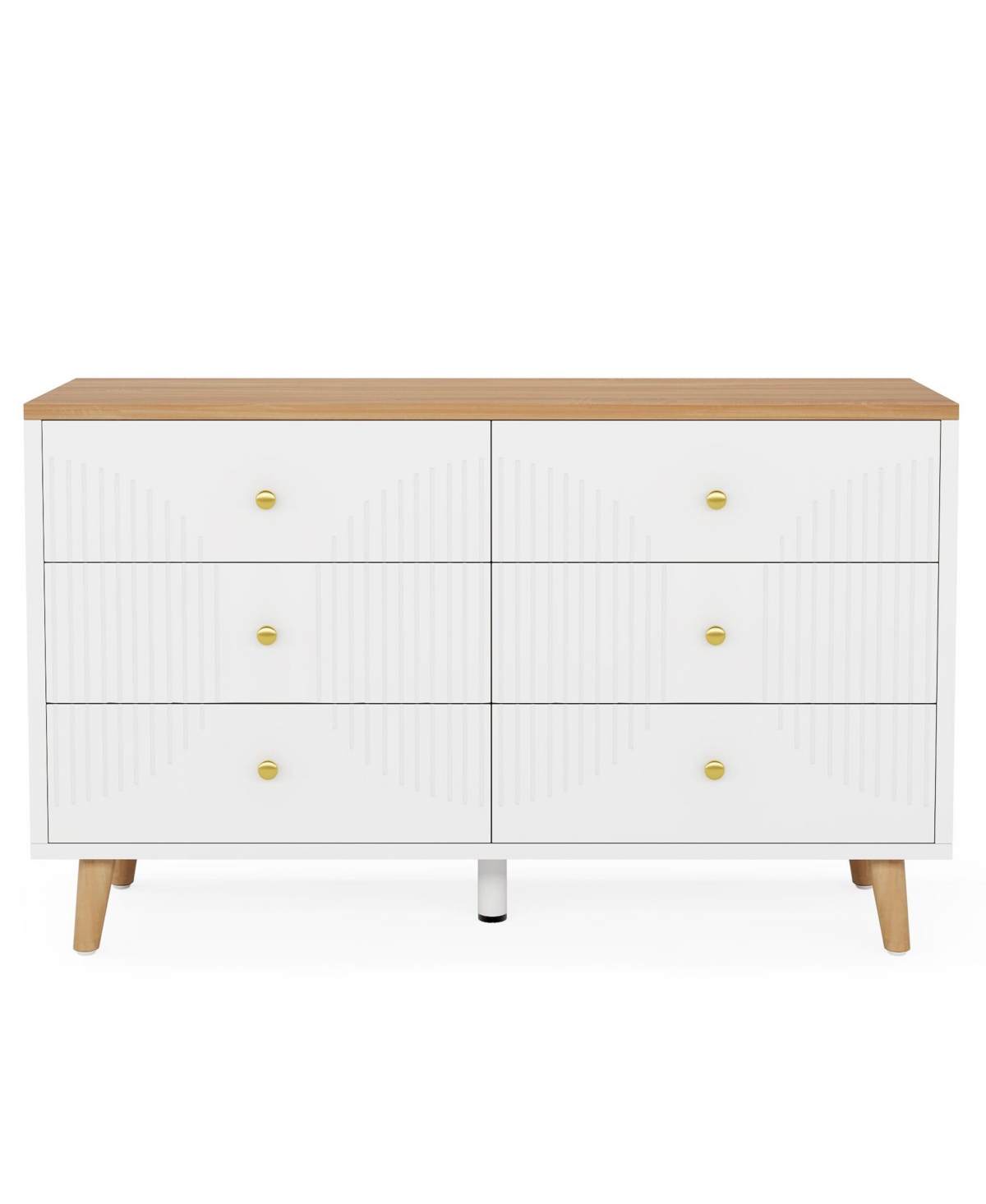 Click here for Tribesigns 6 Drawer Dresser  47 inch Modern White... prices