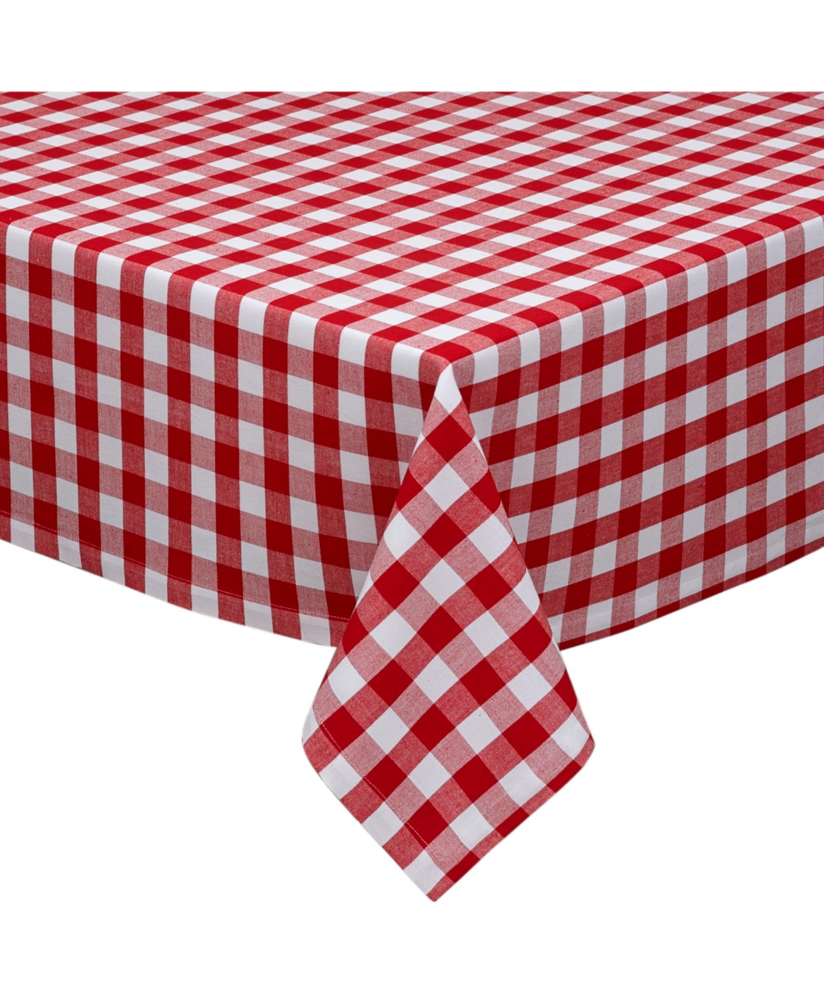 Click here for Design Imports Checkers Tablecloth 60x84 - Red Whi... prices