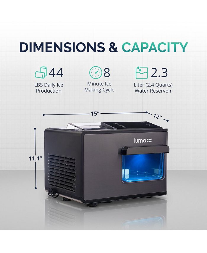 Luma Comfort Luma Nugget Countertop Ice Maker, 44 lbs in 24 hours ...