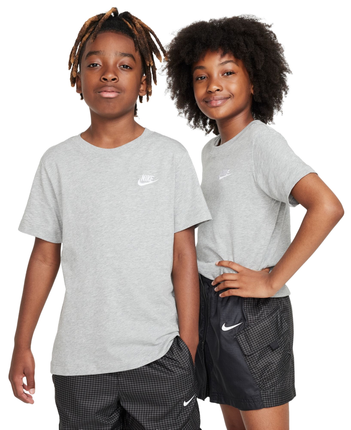 Click here for Sportswear Embroidered Logo Graphic T-Shirt - Drak... prices