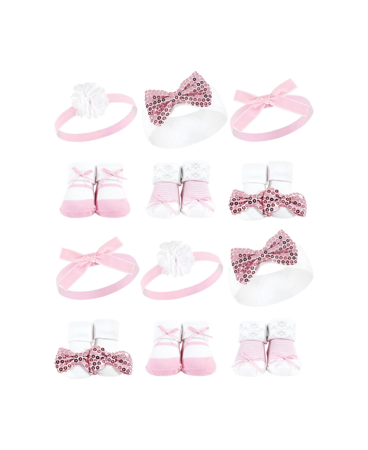 Click here for Hudson Baby Girls 12-Pack Headband & Socks Giftset... prices