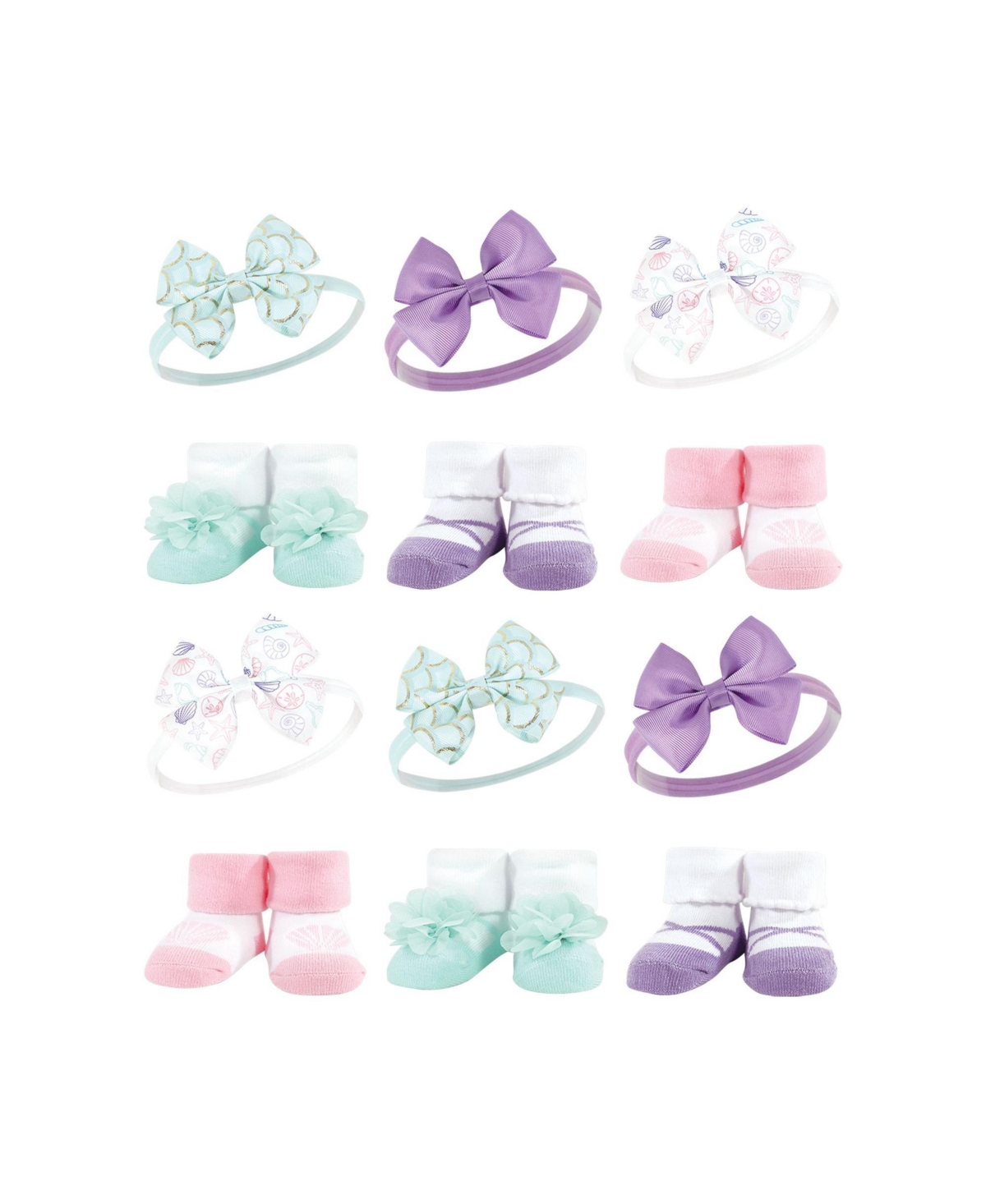Click here for Hudson Baby Girls 12-Pack Headband & Socks Giftset... prices